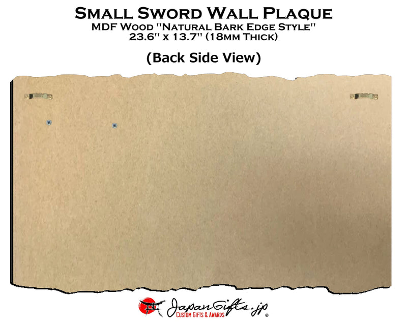 Small Sword 23" x 13" MDF Plaque - No Sheath - "Mounted" #SW-B23X13-M2 ...