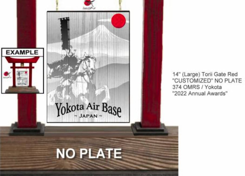 (LARGE) Torii Gate "CUSTOMIZED" 374th OMRS, Yokota Annual – JapanGifts.jp