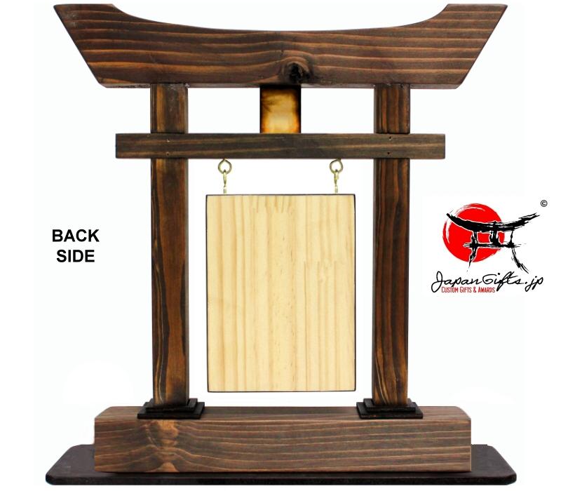 (LARGE) 14" Torii Gate w/Color Plate/Wood Center #T-L015-CP – JapanGifts.jp