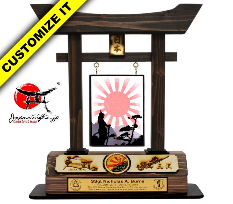 (LARGE) Torii Gate, w/Burned Top Plate & Coin #T-L008-BC – JapanGifts.jp